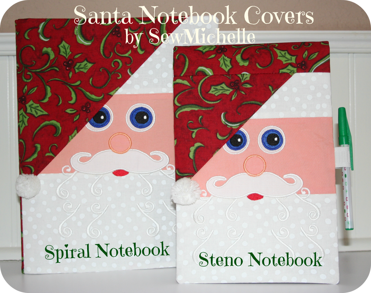Santa Notebook Cover – SewMichelle