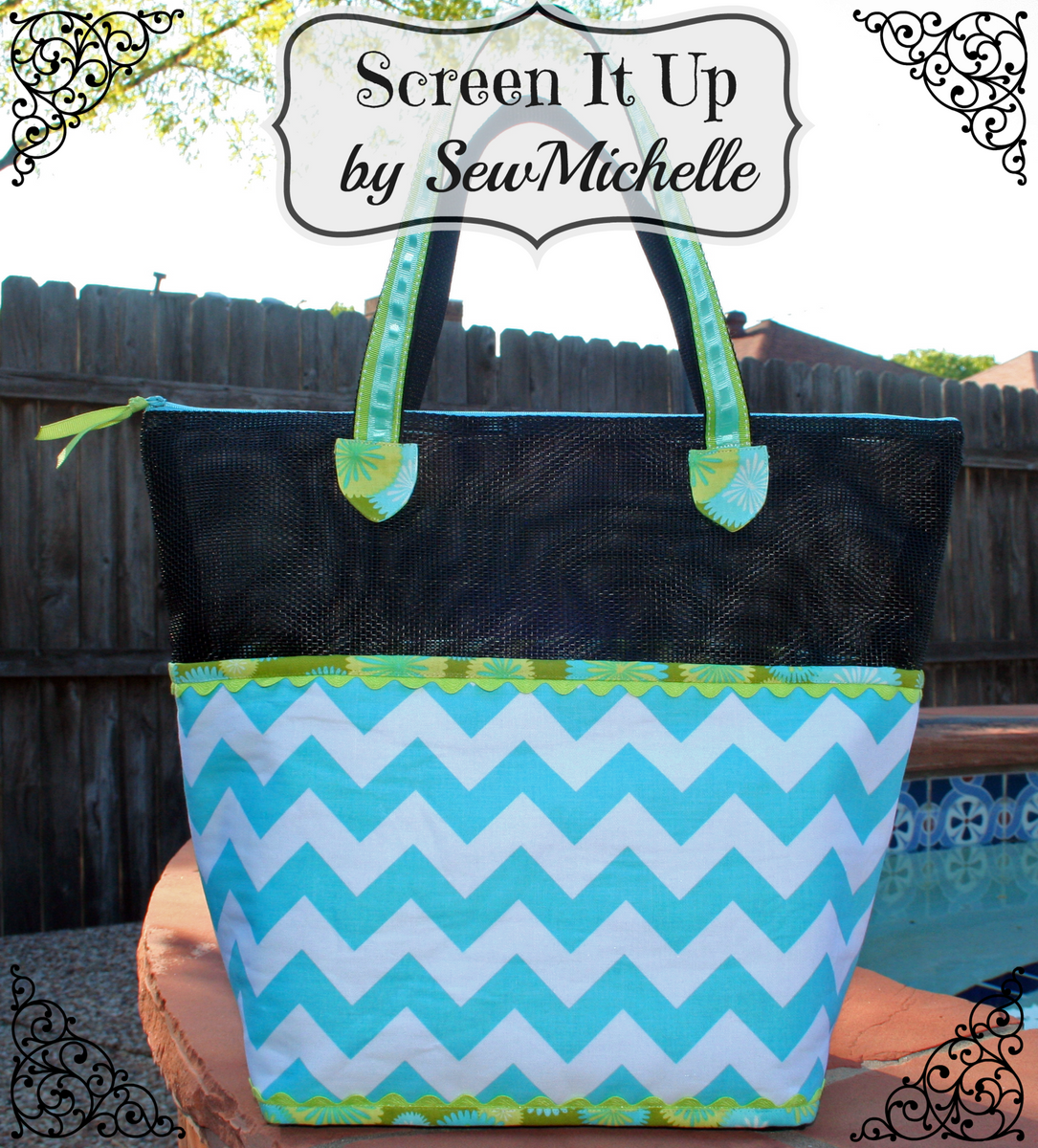 SewMichelle Pet Screen Tote Bag Easy Sewing Pattern for Beginners